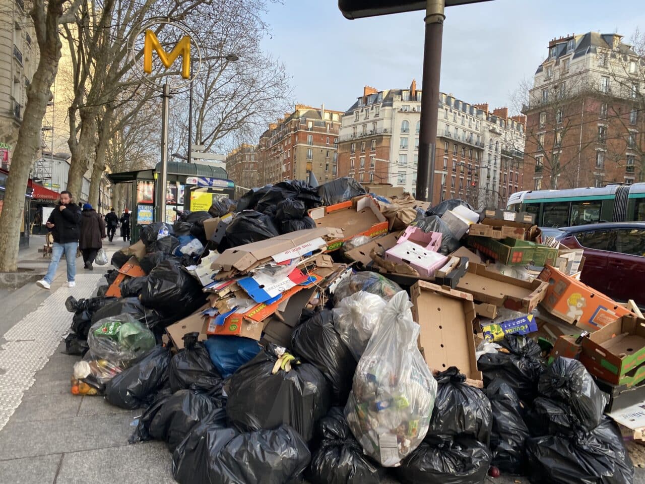 The City of Light is momentarily the City of Trash